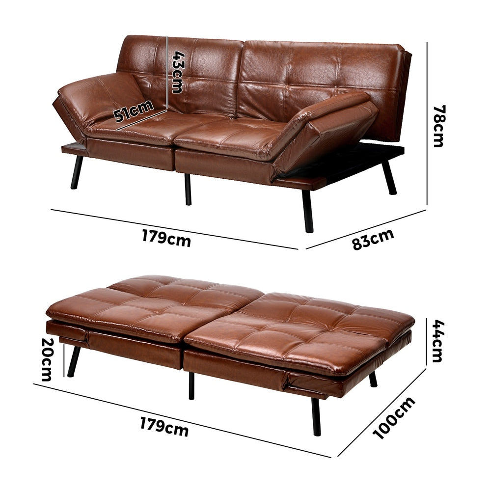Buy Felicia 3 Seater Upholstered Sofa Bed Online