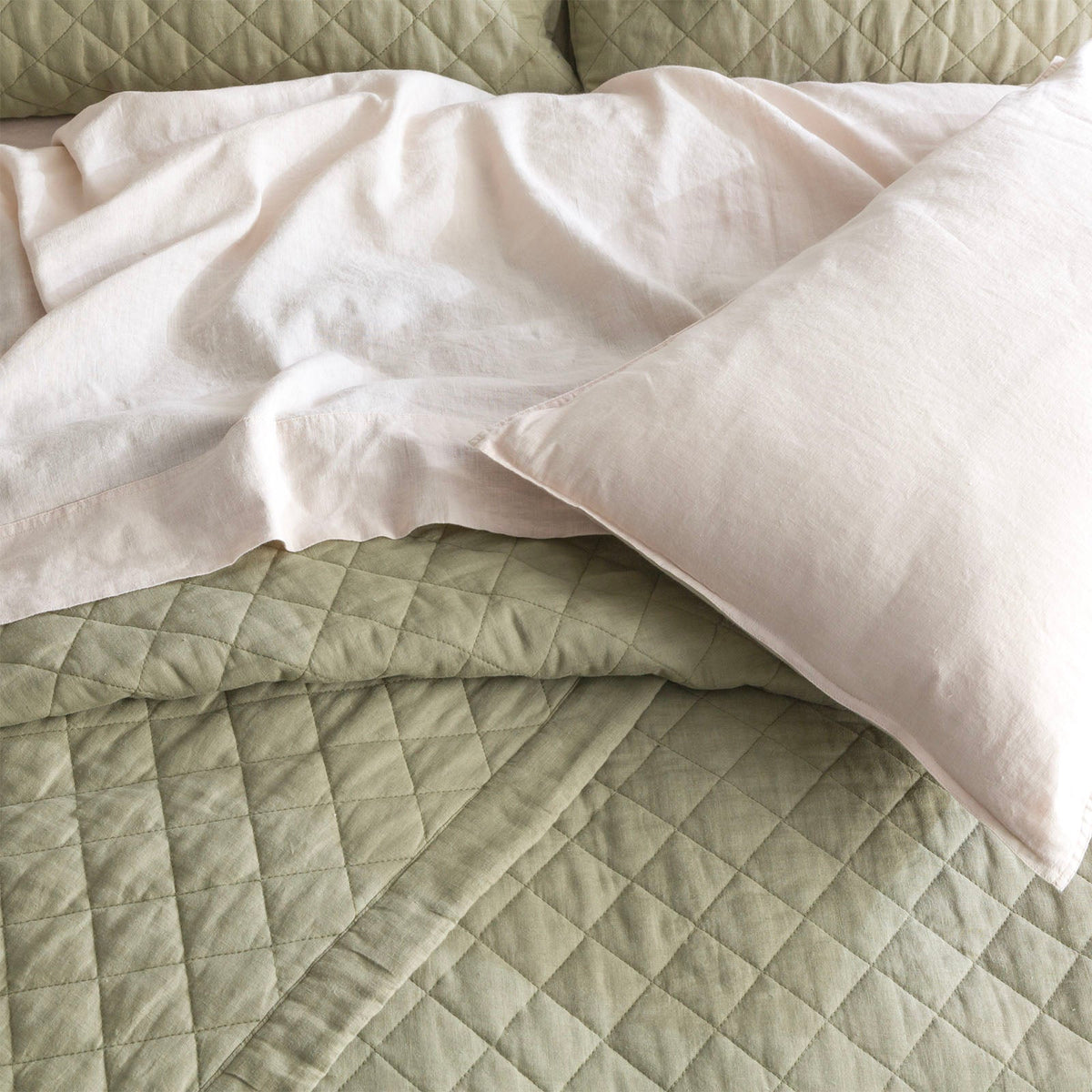 Renee Taylor Cavallo Stone Washed 100 % French Linen Sheet set - Natur