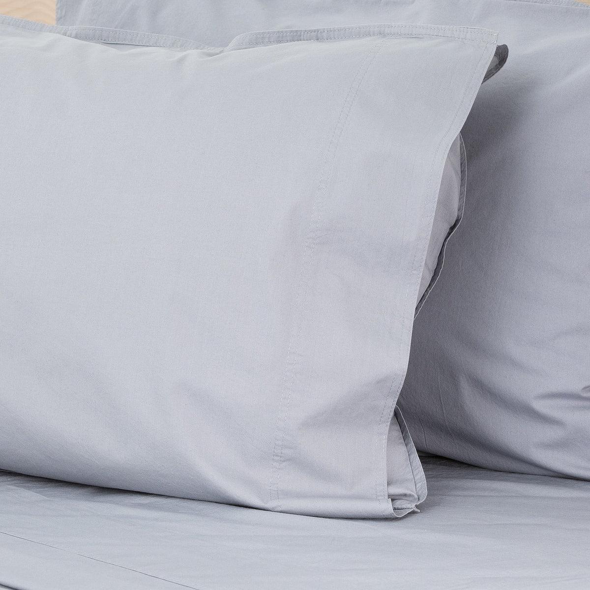 Renee Taylor Helena Vintage Stone washed Sheet Set - Dusty Blue